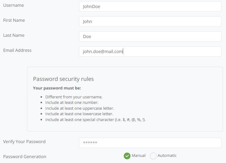 Users - SpreadsheetWeb Help
