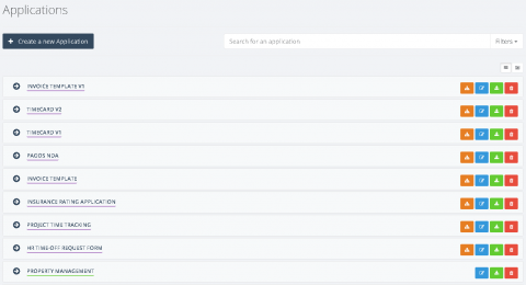 Application Management - SpreadsheetWeb Help