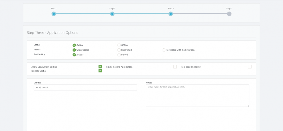 Creating a Web Application in Control Panel - SpreadsheetWeb Help