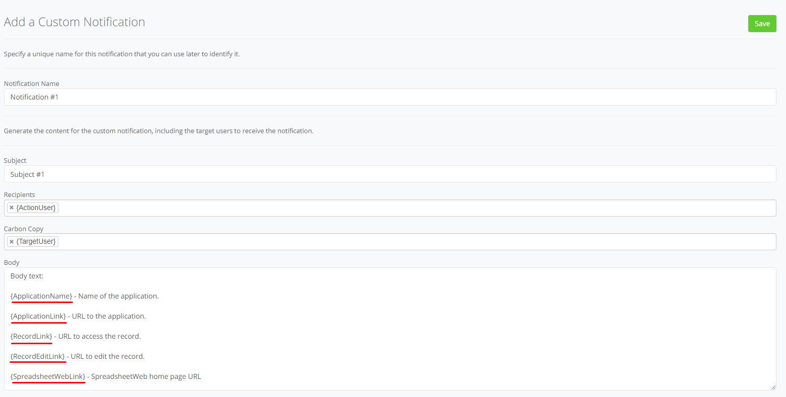 Custom Triggers - SpreadsheetWeb Help
