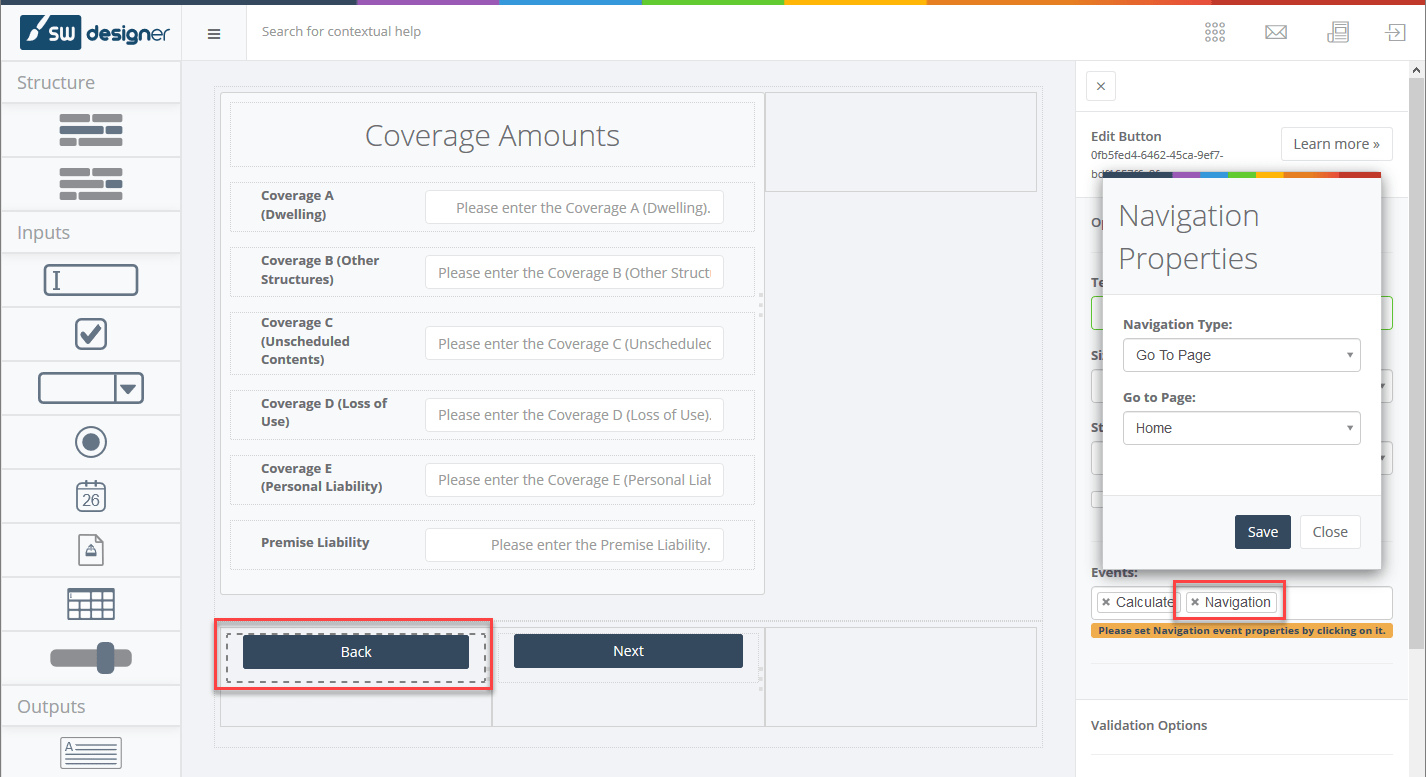 Navigation and Pages - SpreadsheetWeb Help