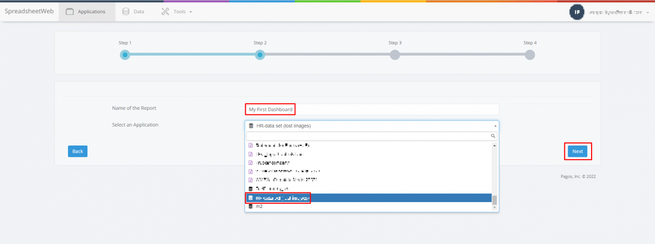Create a Dashboard - SpreadsheetWeb Help