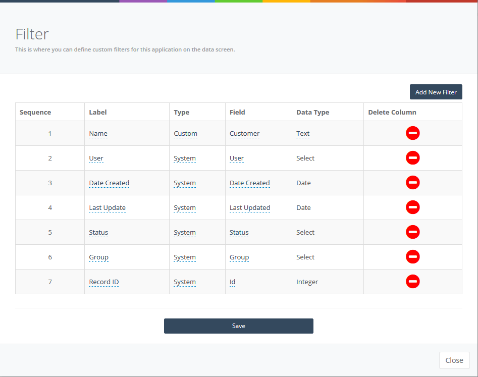Filter - SpreadsheetWeb Help
