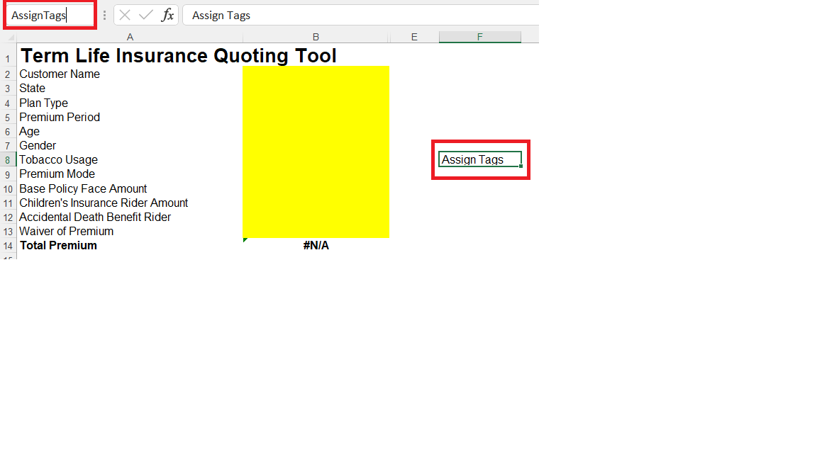 Applying Tags While Saving A Record - SpreadsheetWeb Help