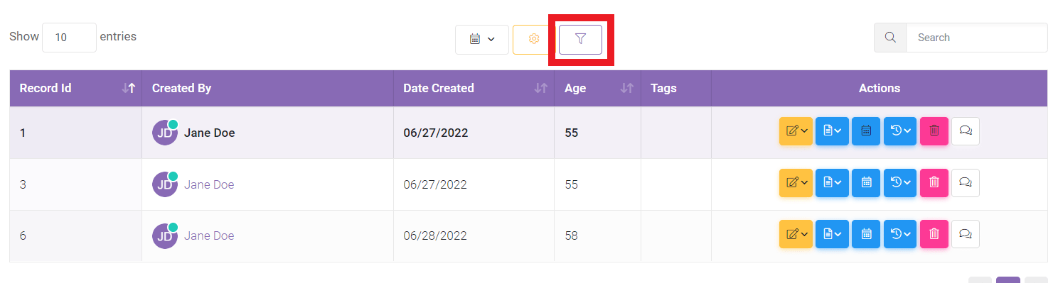 Data Filters - SpreadsheetWeb Help