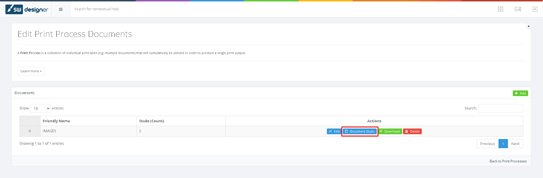 Print Process - SpreadsheetWeb Help