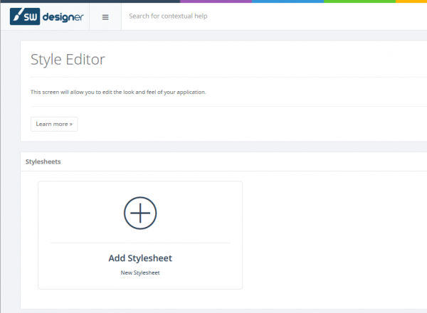 Stylesheets - SpreadsheetWeb Help