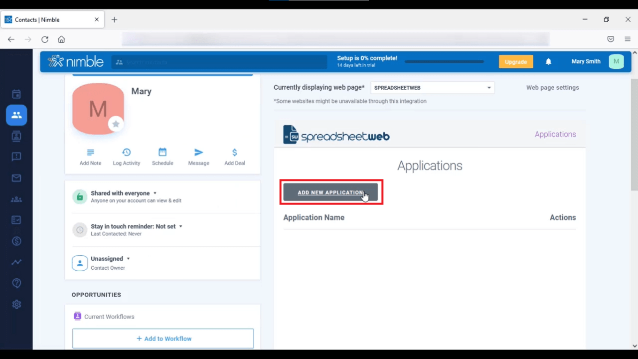 Nimble Applications - SpreadsheetWeb Help