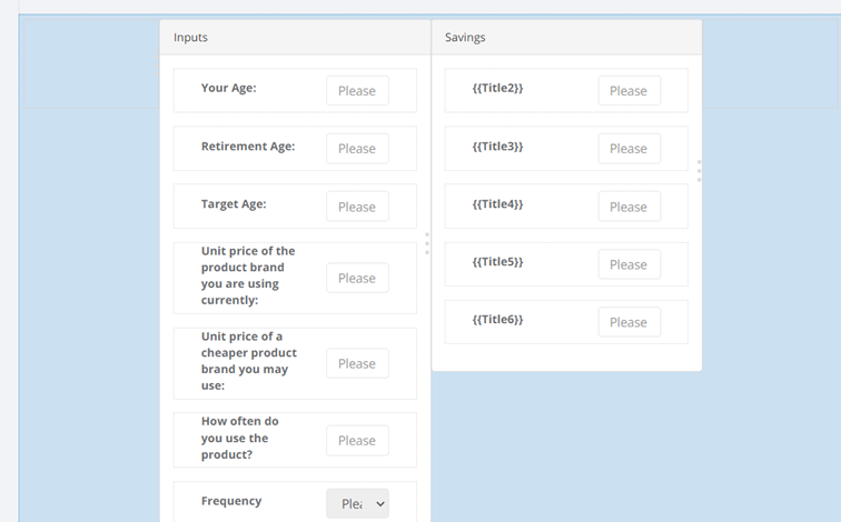 Sections - SpreadsheetWeb Help