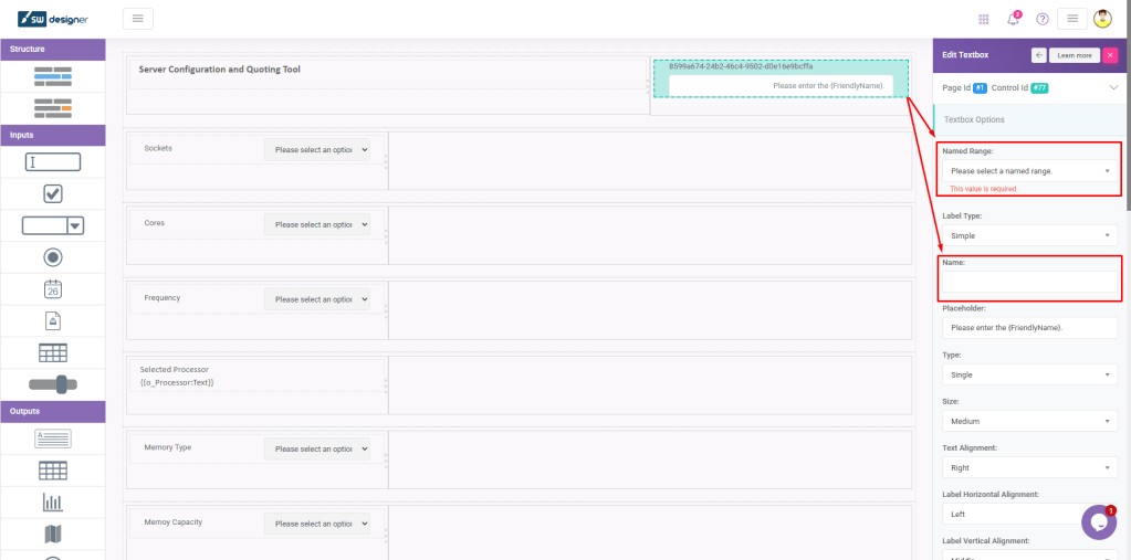 Validation Messages - SpreadsheetWeb Help